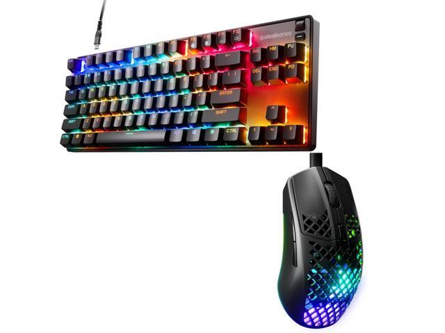 SteelSeries Gaming Keyboard Mouse Set - Apex 9 TKL HotSwap Optical Mini ...