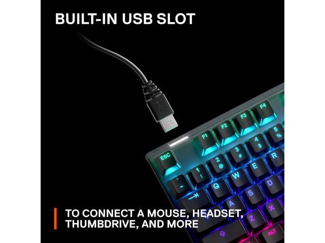 SteelSeries Apex Pro HyperMagnetic Gaming Keyboard Adjustable Actuation ...