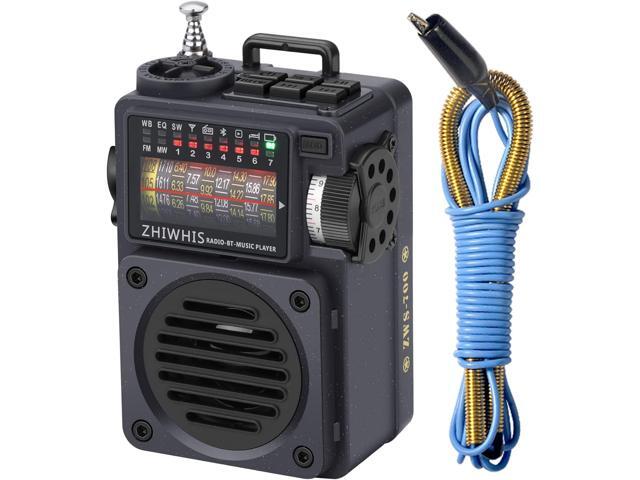 Shortwave Radio with Bluetooth, Portable Radio with Sleep Timer ...