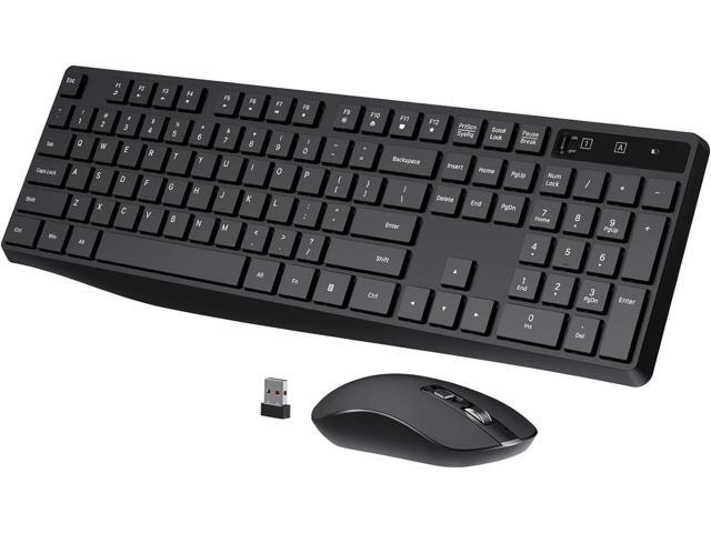 Wireless Keyboard and Mouse Combo,2.4G USB Cordless Mouse and Keyboard ...