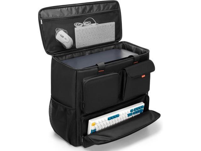 PC Desktop Carrying Case with Multiple Storage Pockets, PC Computer ...