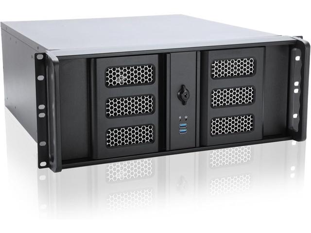 4U Rackmount Server Chassis with 3x5.25 Front Bays+7x3.5 +3x2.5 Drive ...