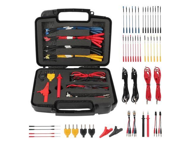 48PCS Silicone Multimeter Test Leads Kit with Replaceable Wire Piercing ...
