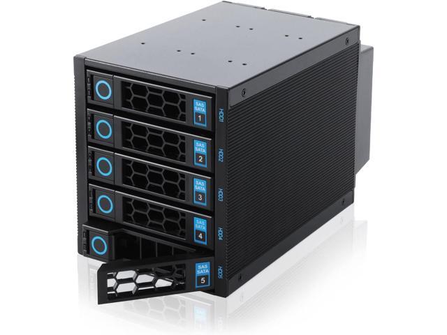 Internal Hard Drive Enclosure 5x2.5/3.5 SATA/SAS Hard Drive Backplane 6 ...