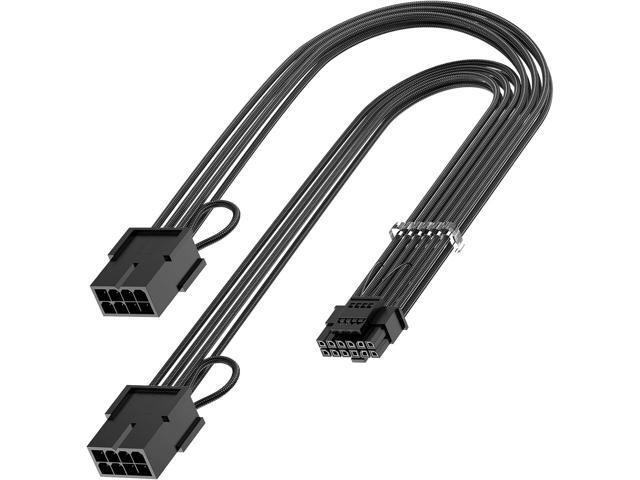 PCIE 5.0 16Pin GPU Power 12VHPWR Extension Cable, 16Pin(12+4) Male to ...