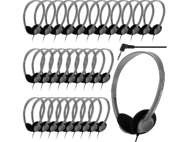 30 Pack Class Set Headphones for Kids Students Bulk Classroom Headsets ...