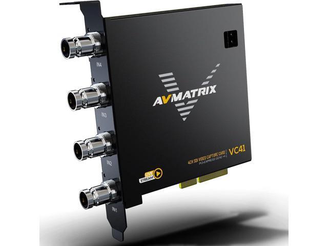 AVMATRIX PCIE Capture Card for PC, 4CH SDI with 1080P60 Ultra-Low ...