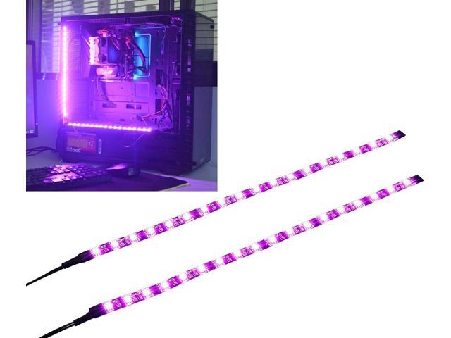 PC LED Light Strip Computer Case Lighting White with Magnetic Back ...