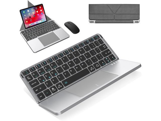 Foldable Keyboard with Touchpad and Mouse Combo, Portable Wireless ...