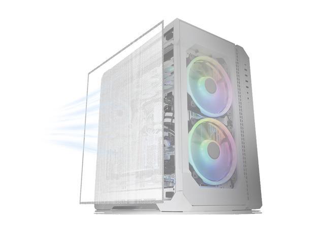 500x500mm 19.68inch DIY Computer Case PC Fan Dust Mesh Filter White ...
