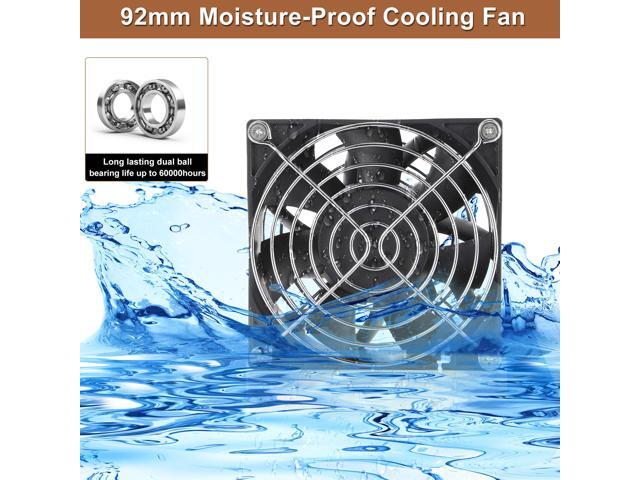 PANO-MOUNTS 12V 92mmx38mm 90mm Moisture-Proof Small Computer Muffin ...