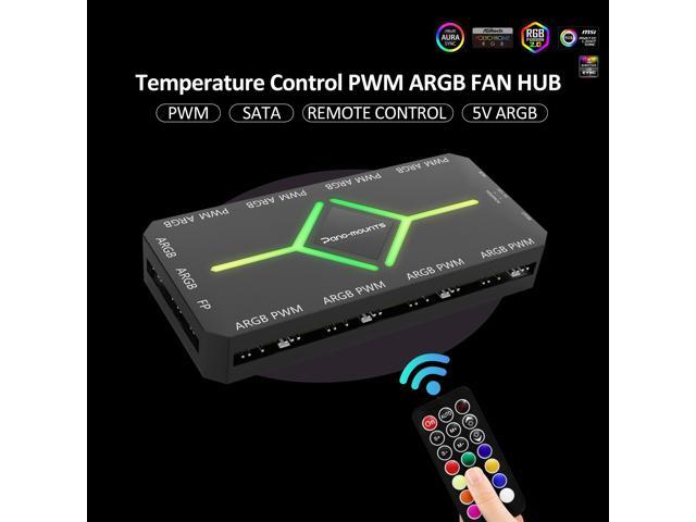 PWM Fan Hub For 5V Addressable ARGB Computer PC Case Fan PWM 1 to 8 ...