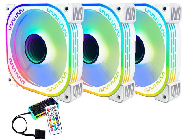 PANO-MOUNTS 120mm RGB Case Fans 12V Quiet Gaming PC Computer LED CPU ...