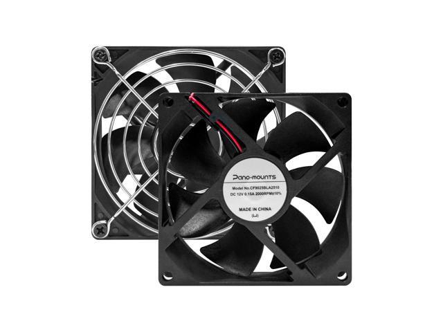 2 Pack 90mm 92mm 12V DC Computer PC Fan 2 Wire 3pin Cooling Fan for ...