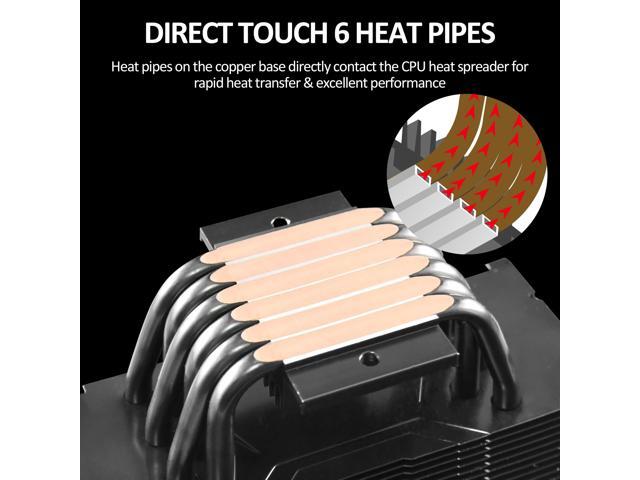 PANO-MOUNTS CPU Cooler Stock Air Cooling Fan with 120mm ARGB 4Pin PC ...