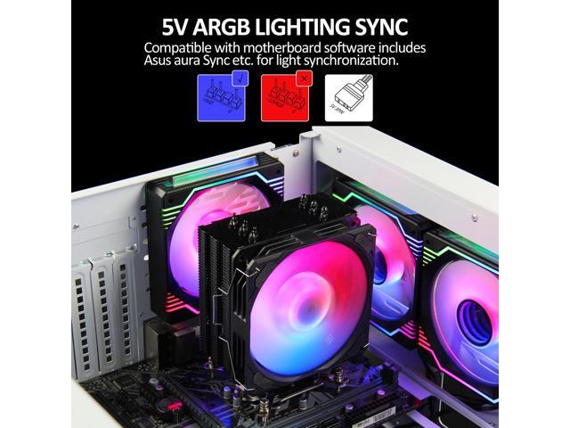 PANO-MOUNTS CPU Cooler Stock Air Cooling Fan with 120mm ARGB 4Pin PC ...