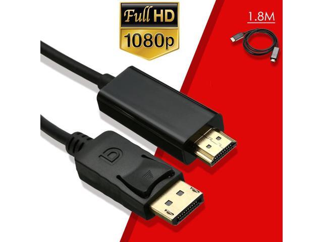 DisplayPort to HDMI, 1080P DisplayPort (DP) to HDMI 6 Feet Cable ...