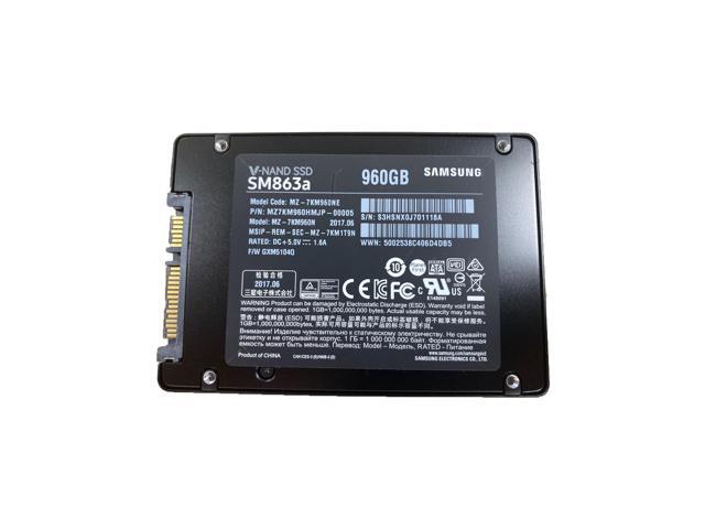 Refurbished: MZ-7KM960N - Samsung SM863a Series 960GB SATA 6Gb/s 2.5 ...