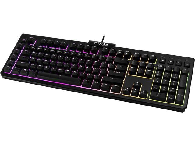 EVGA Z12 RGB Gaming Keyboard, RGB Backlit LED, 5 Programmable Macro ...