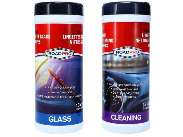Glass and Cleaning Wipes Bundle Lemon-Scented Auto Wipes 2-Pack 30 ...