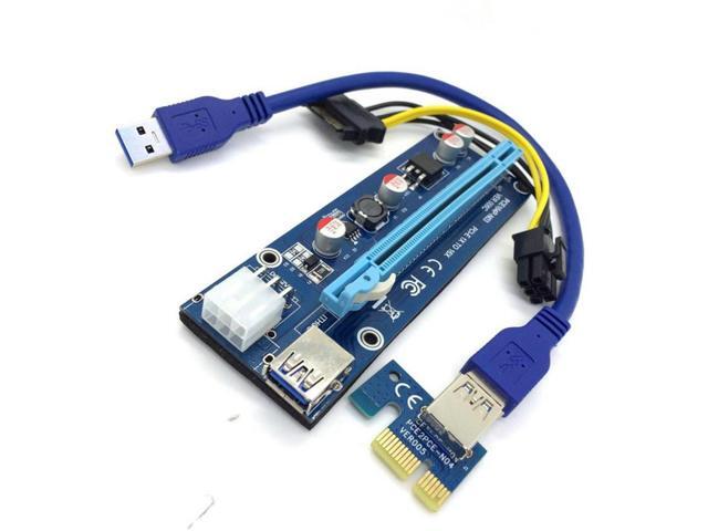 Pcie Pci-e Pci Express adapter expansion Card x1 To x16 GPU Usb 3.0 Extender converter Riser X1 ...