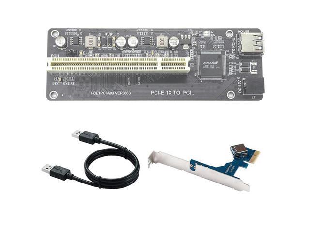 PCI-E to PCI Expansion Adapter Card ASM1083 Support Capture Card Sound Card Parallel Card Golden ...