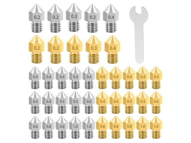 Ruth's sister 3D Printer Nozzles,MK8 Stainless Steel And Brass Nozzle ...