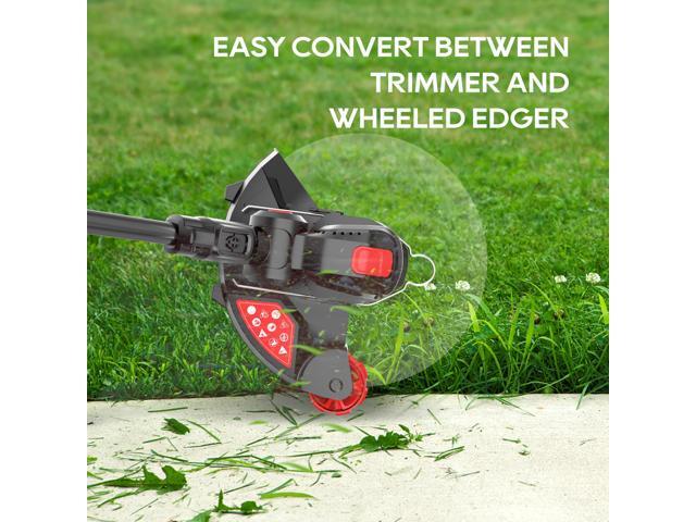 Ecomax 18v 12 Cordless String Trimmer And Edger Edger Lawn Tool With 90