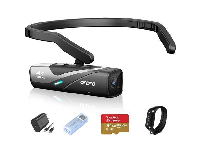 ORDRO EP8 4K Head-Mounted Video Camera, Ultra HD 4K 60FPS Camcorder ...