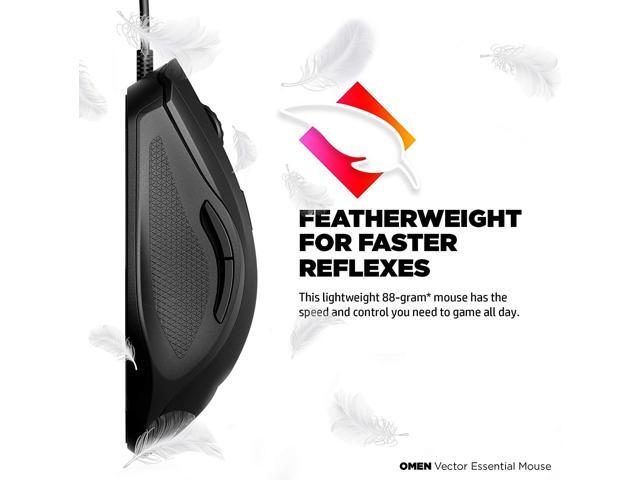 HP OMEN Vector Essential Gaming Mouse with Lightweight Ergonomic Design ...