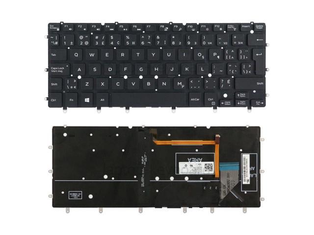 New Dell Inspiron 15 7547 7548 Canadian Bilingual Backlit Keyboard ...