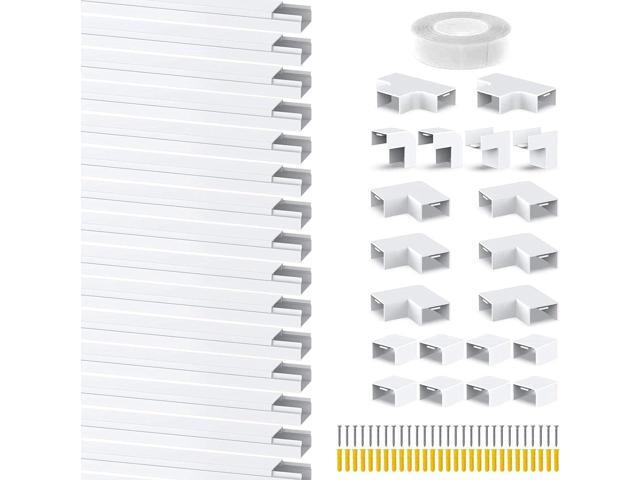 Sourcingbay 235" Cable Concealer Kit - Cuttable, Paintable Wire Hider ...