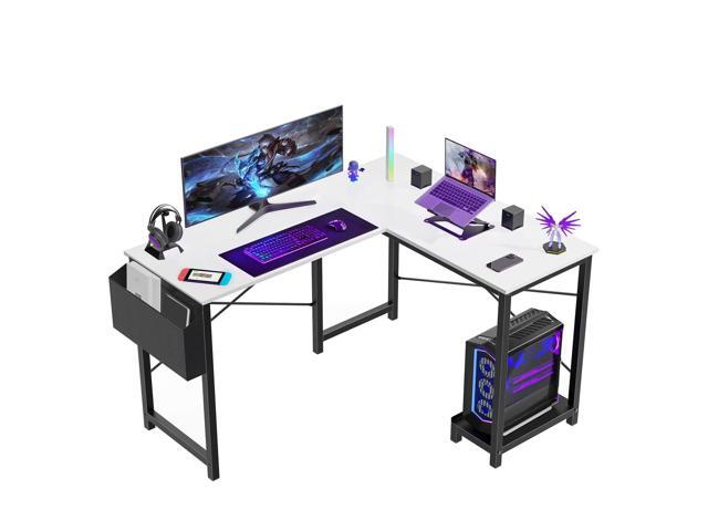 Mega Casa Gaming Desk L-Shaped Black, Premium Materials, Customizable ...