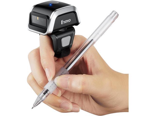 Eyoyo 2D Bluetooth Ring Barcode Scanner, Mini Wireless Wearable Finger ...