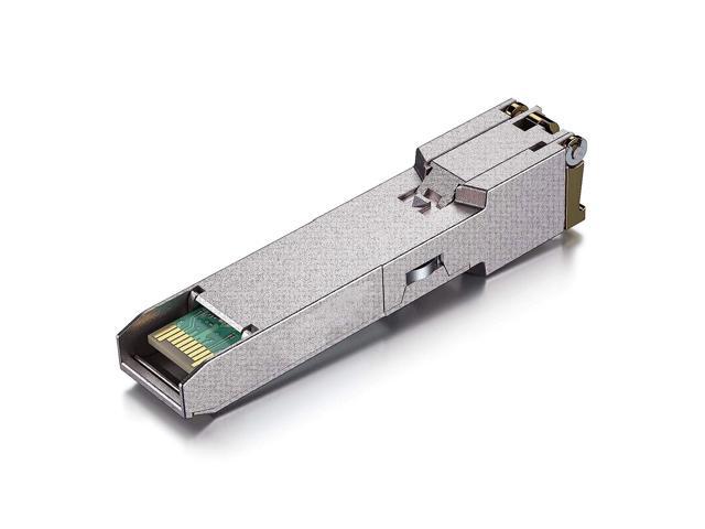 10/100/1000Base-T Copper SFP, Auto-Negotiation SFP to RJ45 Mini-GBIC Transceiver, Compatible ...