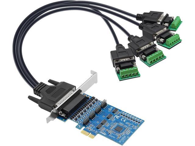 PCIe to 4-Port RS-485/422 Serial Card, High-Speed 9-Pin DB9 COM Port ...