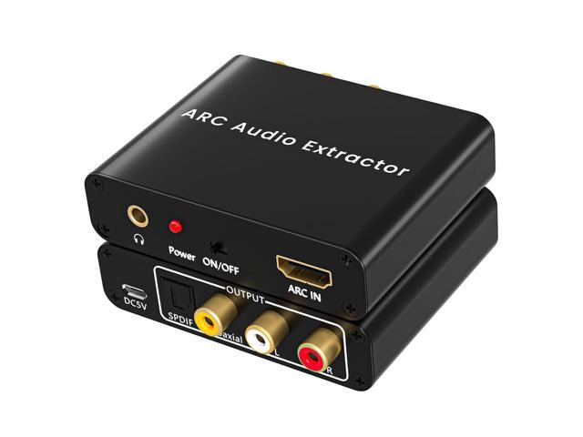 HDMI ARC Adapter, HDMI ARC to Optical Coaxial RCA 3.5mm Jack Stereo ...