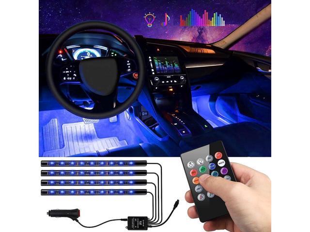 Car Interior Lights 4pcs 36 LED Car Floor Atmosphere Glow Neon lights ...