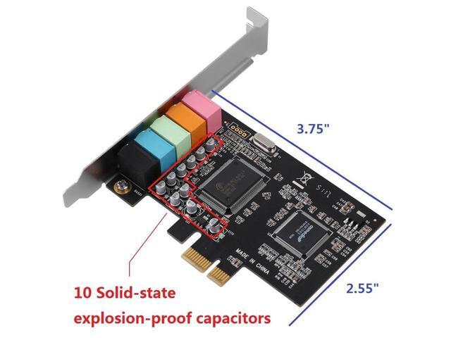 BONAEVER PCIe Sound Card 5.1 Internal Sound Card for PC Windows 11 10 8 ...