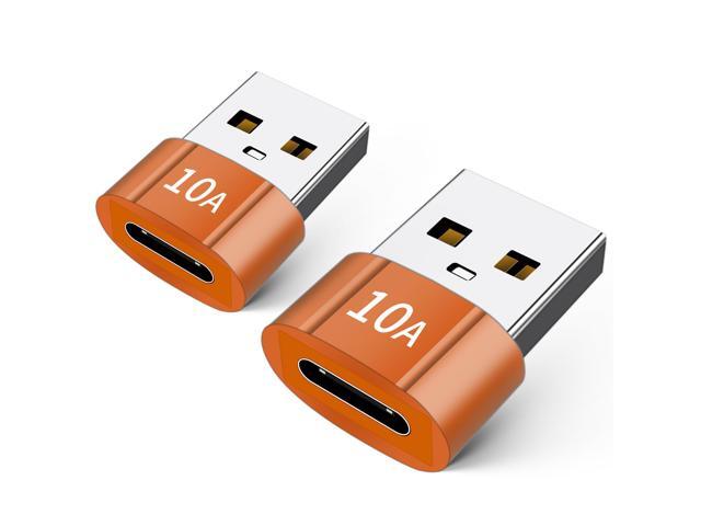 USB C Female to USB Male Adapter 2 Pack 10A Type C to USB Adapter ...