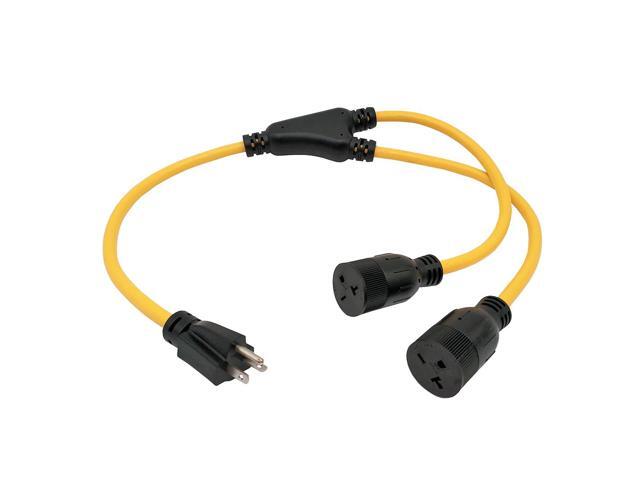 Parkworld 60509 NEMA 6-20 Splitter, 6-20P to (2) 6-20R (T-Blade Female ...