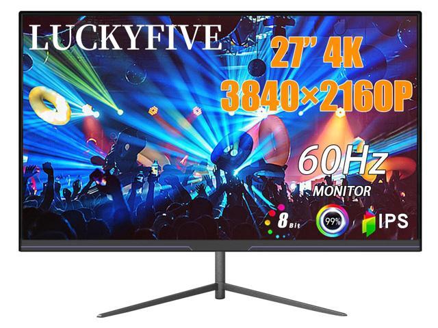 LUCKYFIVE 27'' UHD (3840 x 2160) IPS Zero-Frame LED Monitor, Versatile ...
