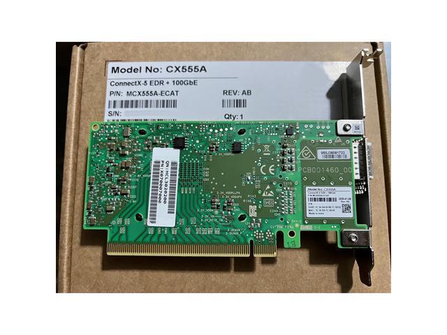 New NIC CX555A MCX555A-ECAT ConnectX-5 EDR+100GbE 100Gb/s Single Port ...