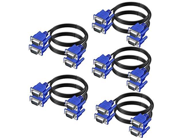 VGA to VGA Monitor Cable, 5FT VGA Cable 10-Pack, VGA Male to Male Cord ...