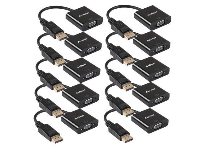 Anbear DisplayPort to VGA Adapter, Display Port to VGA Converter Gold ...