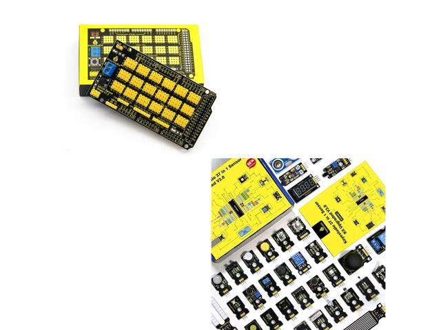 KEYESTUDIO 37 in 1 Box Sensors Kit + MEGA Sensor Shield for Arduino ...