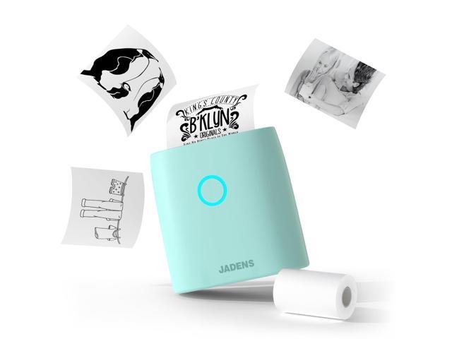 JADENS Sticker Printer, Mini Printer for iPhone, Bluetooth Thermal ...