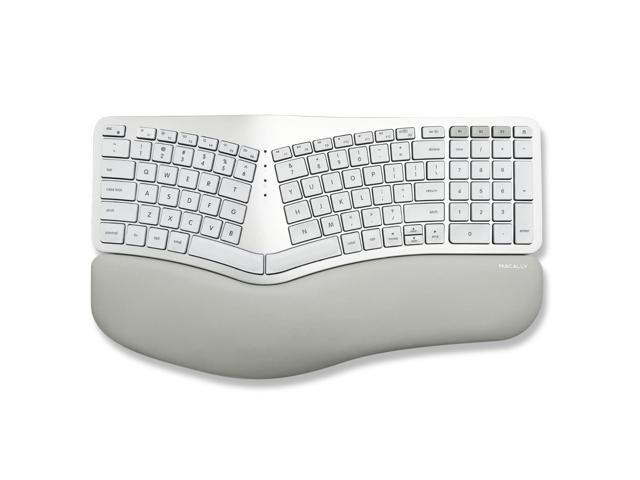 Macally Backlit Bluetooth Ergonomic Keyboard for Mac - Sculpted for ...