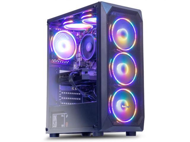MXZ Gaming PC Computer R5 3500X, RX6600, 16G DDR4, NVME 500G, A320,6RGB ...