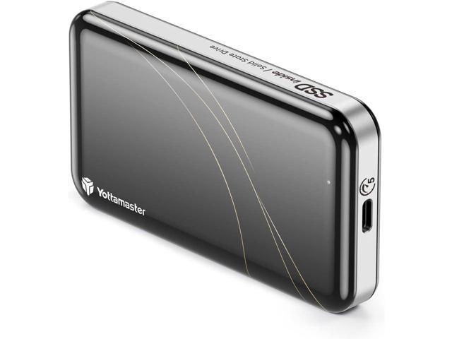 Yottamaster 500GB Portable SSD - Up to 560MB/s - USB-C, USB 3.1 ...